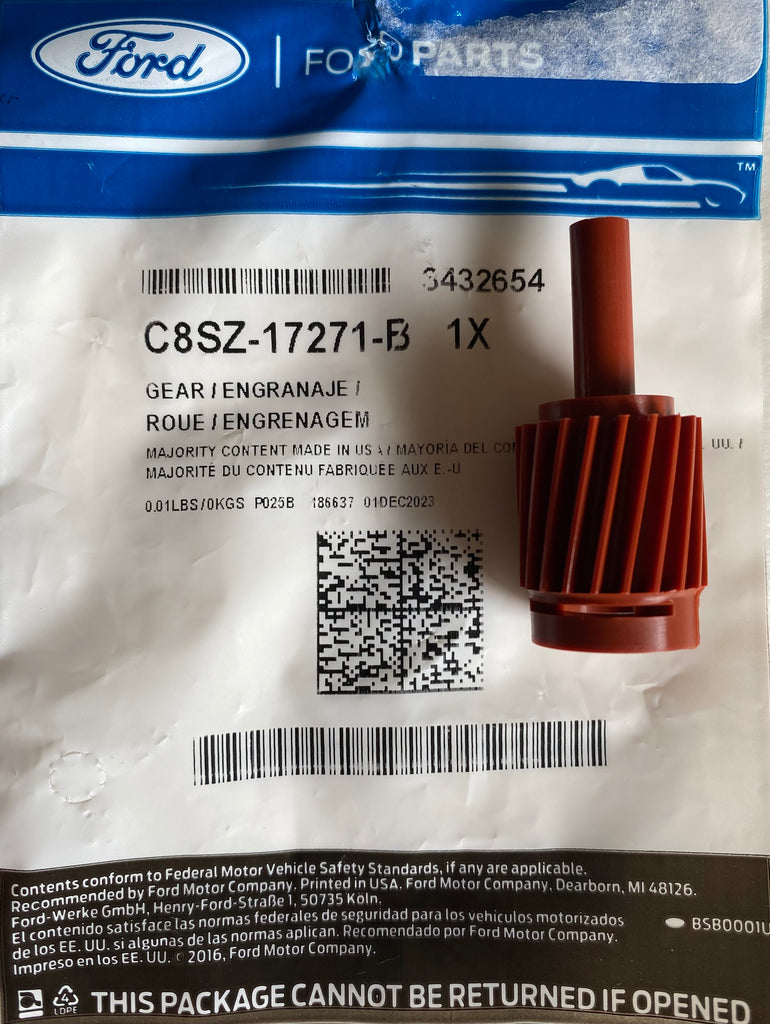 FORD SPEEDO DRIVE GEAR C8SZ-17271-B NOS GENUINE - ORANGE COLOUR 20 TEE ...