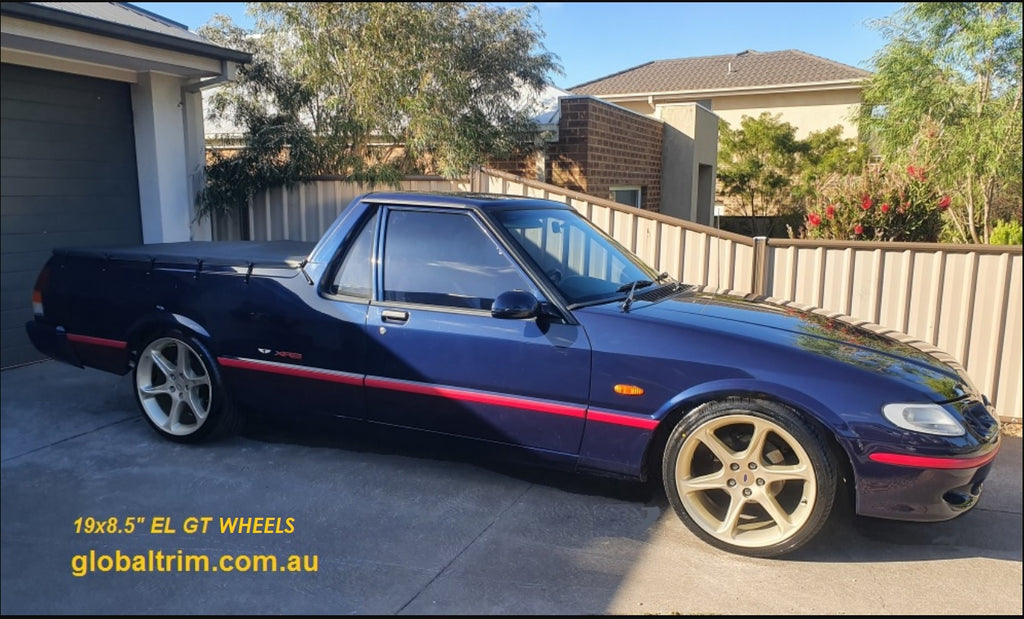 Ford EL GT 19" x 8.5" Gold Alloy Wheel Set of 4 includes nuts and cent ...