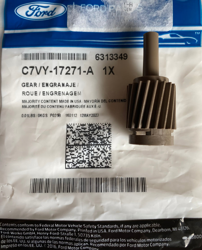 FORD SPEEDO DRIVE GEAR C7VY-17271-A NOS GENUINE - TAN COLOUR 19 TEETH ...