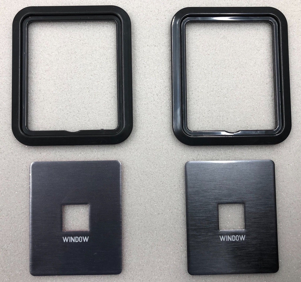 FORD XE Gunmetal window switch plate & surround PAIR Falcon Fairmont Z ...