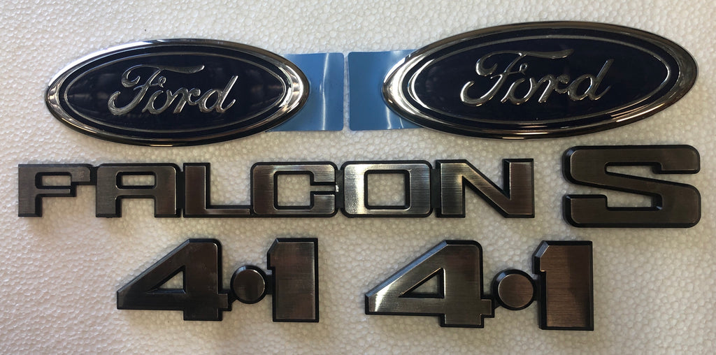 FORD XD BADGE KIT 6 PIECE - FALCON S 4.1 FORD OVAL – GlobalTrim